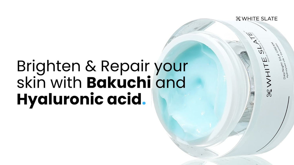 Brighten & Repair your skin with Bakuchi and Hyaluronic acid. – WHITE SLATE